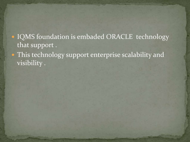 IQMS Manufacturing ERP System | PPT