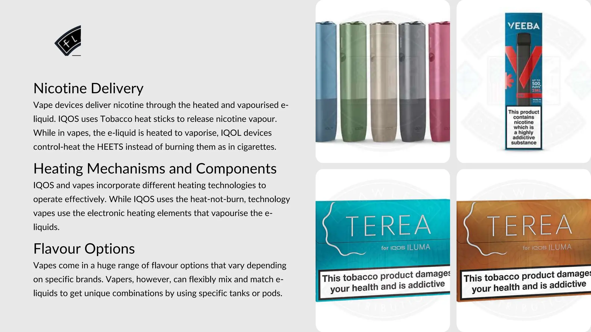 Difference between iqos vs vape by Flawless Vape Shop | PPT