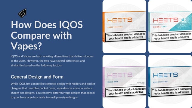 Difference between iqos vs vape by Flawless Vape Shop | PPT