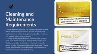 Difference between iqos vs vape by Flawless Vape Shop | PPT