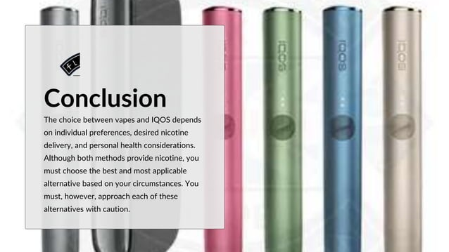 Difference between iqos vs vape by Flawless Vape Shop | PPT