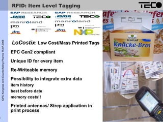 Barcodes, RFID or Smart Items? Evaluating track and trace technology ...