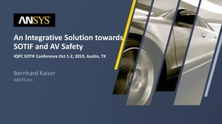 An integrative solution towards SOTIF and AV safety | PDF