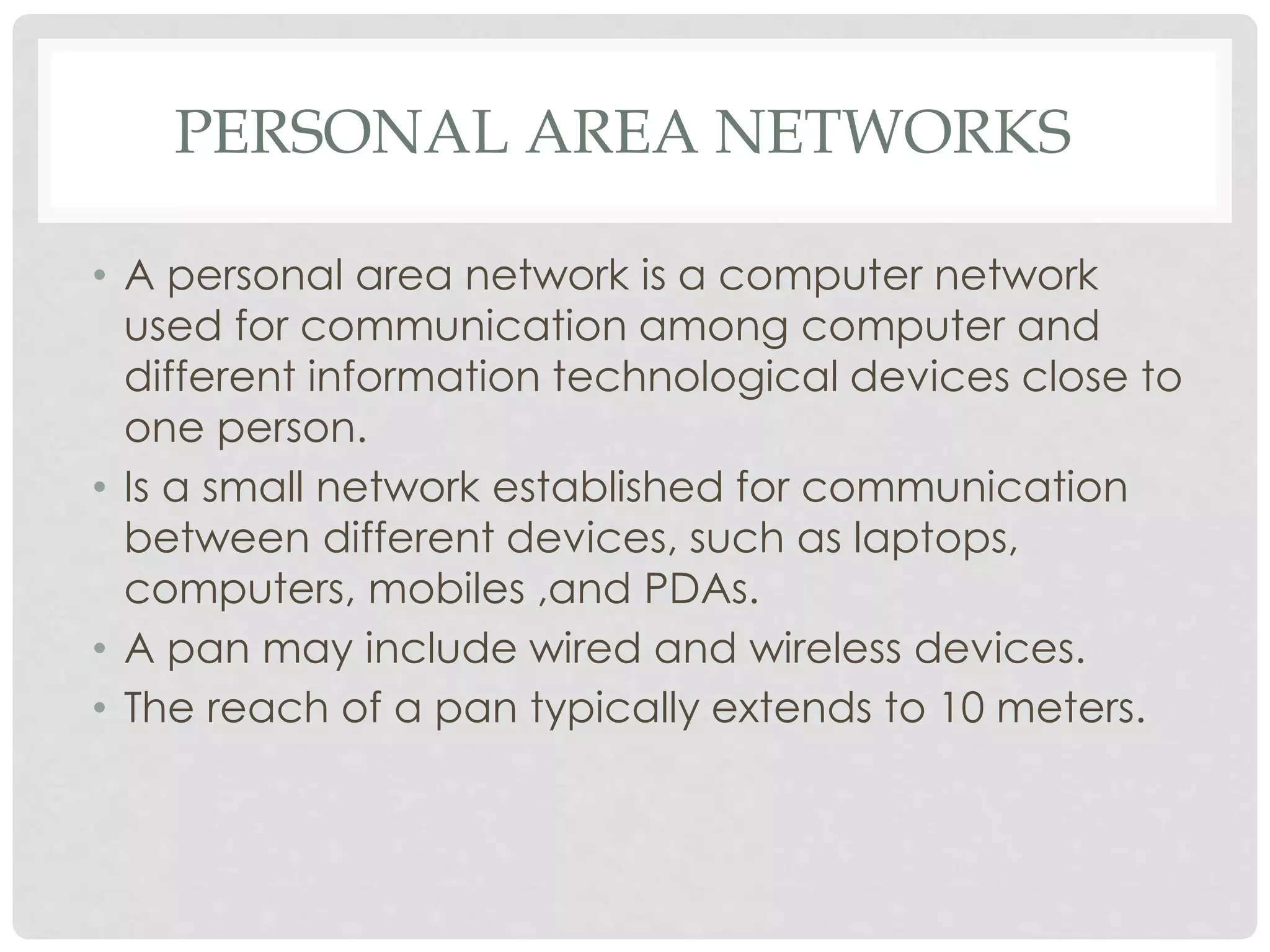 PPT Introduction to types of networks | PPTX