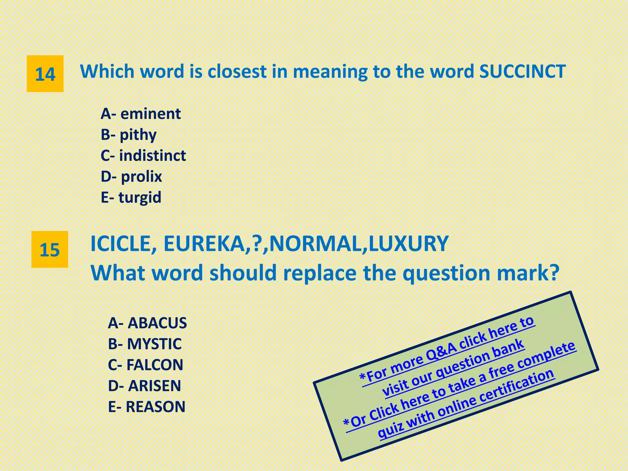 IQ Test from IRGST . org | PPTX