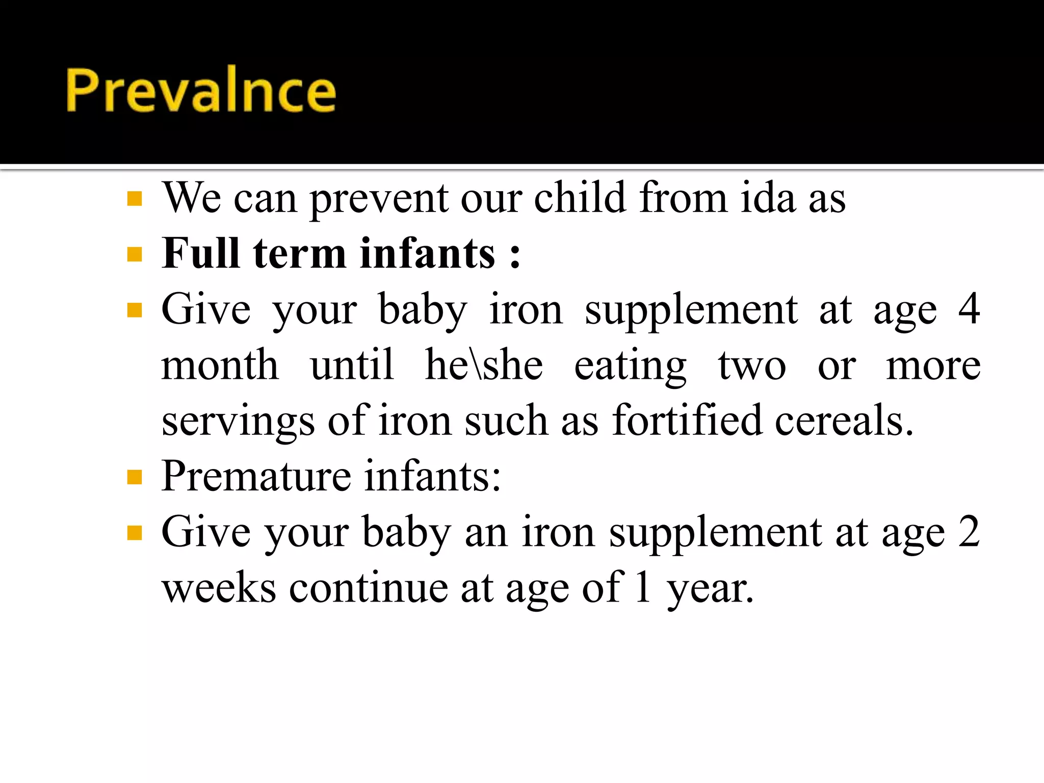 IDA IN CHILDREN | PPT