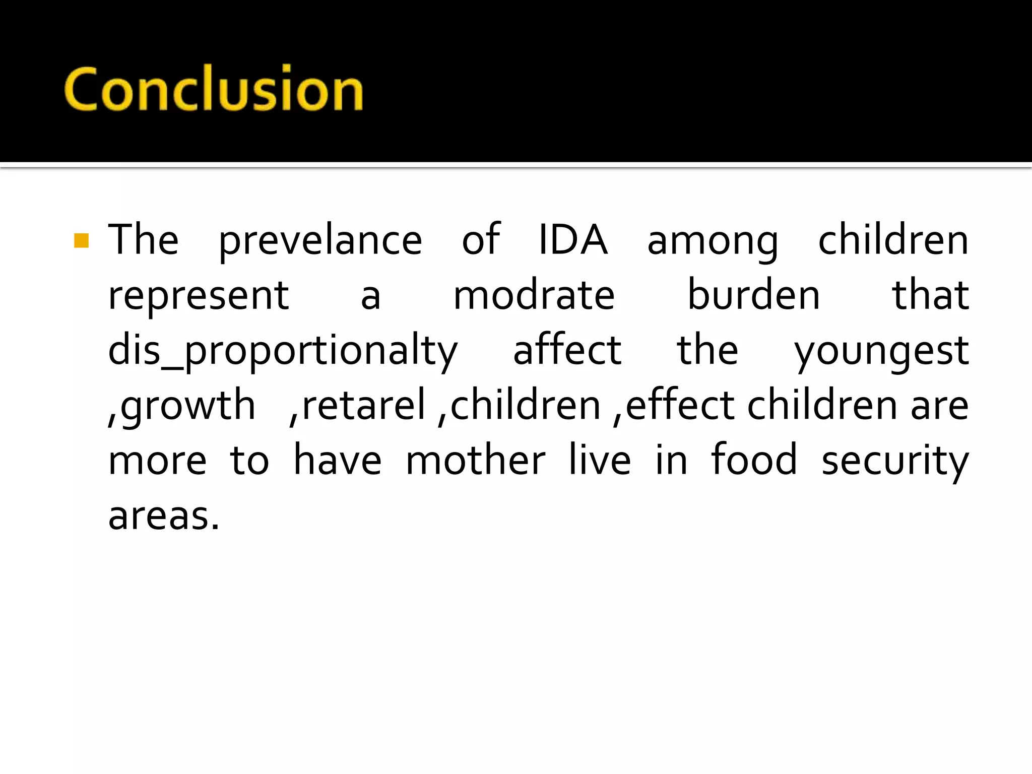 IDA IN CHILDREN | PPT