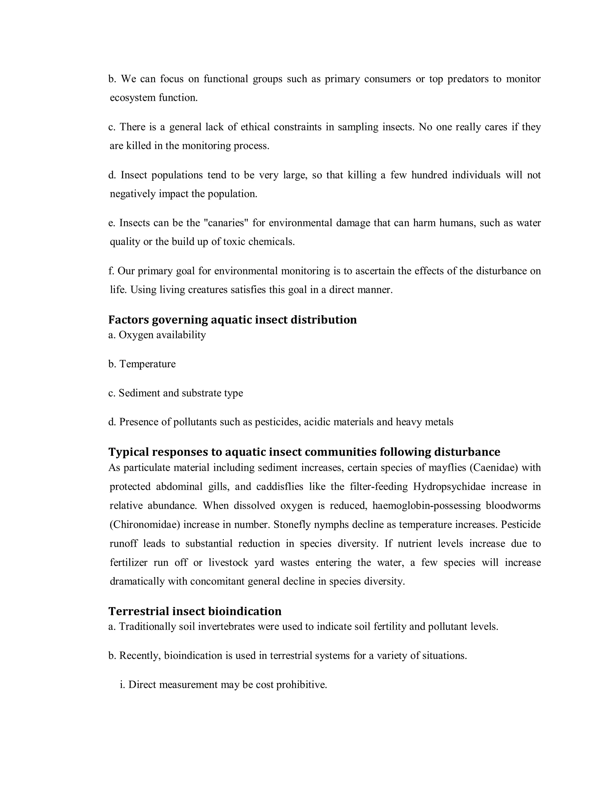 INSECTS AS BIO INDICATORS | PDF