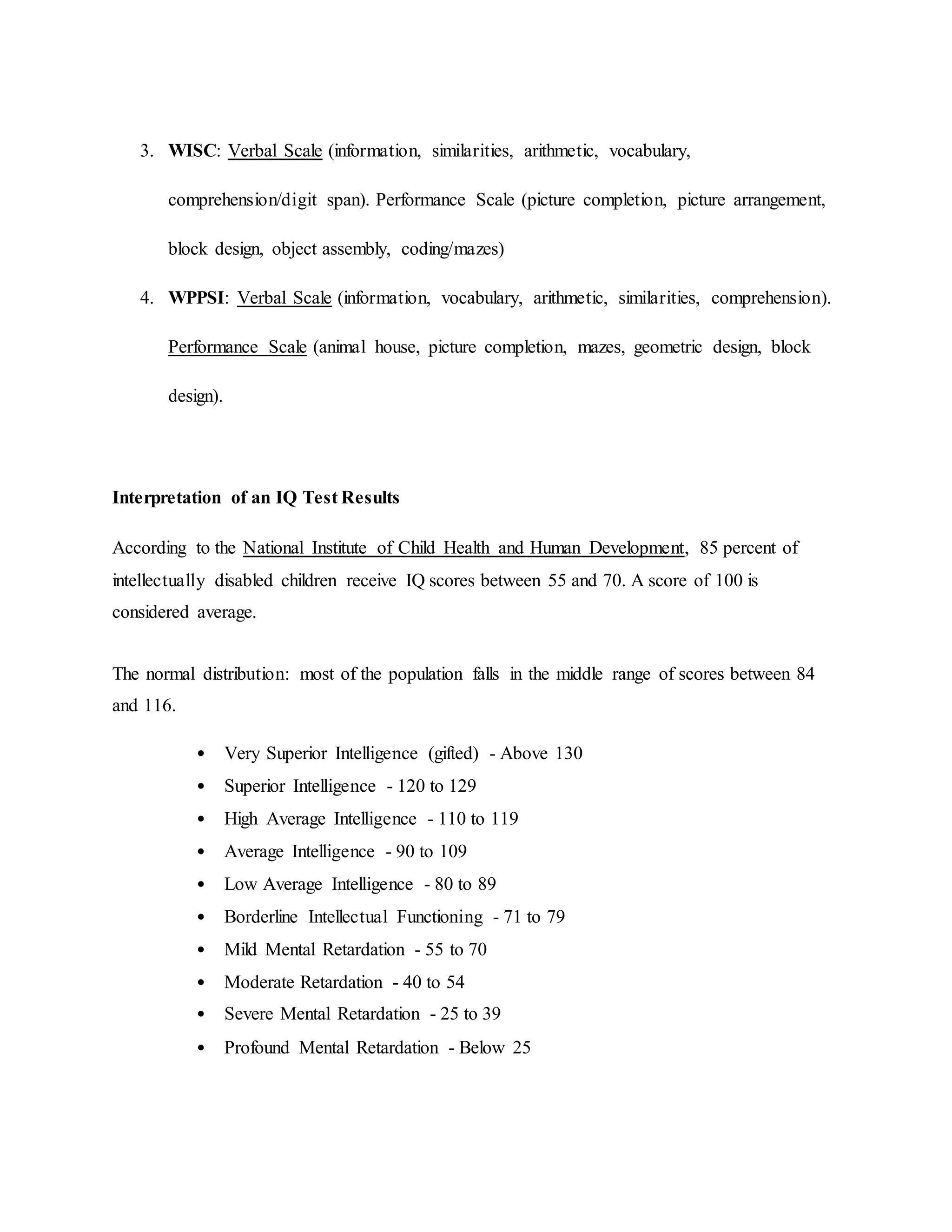 Iq test | DOCX