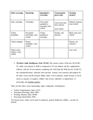 Iq test | DOCX | Science