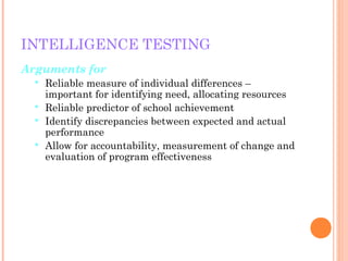 Iq test and intelligence | PPT