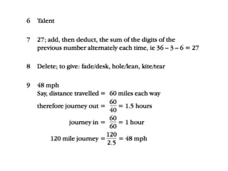 Iq test answers | PPTX
