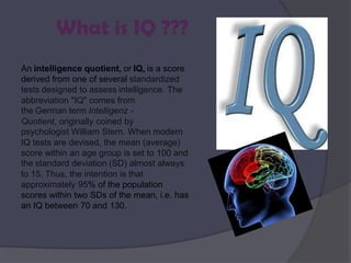 IQ tests | PPTX