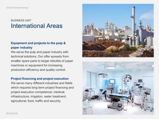 Elof Hansson Presentation v2018 | PPTX