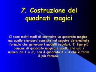 I quadrati magici | PPT
