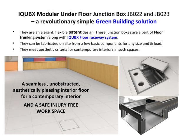 Aluminium floor junction box Iqubx electrical floor box 30aug17 | PPT