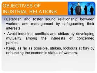 Industrial Relations | PPTX