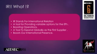 IR Framework - AIESEC | PPTX