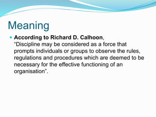 Employee Discipline | PPTX