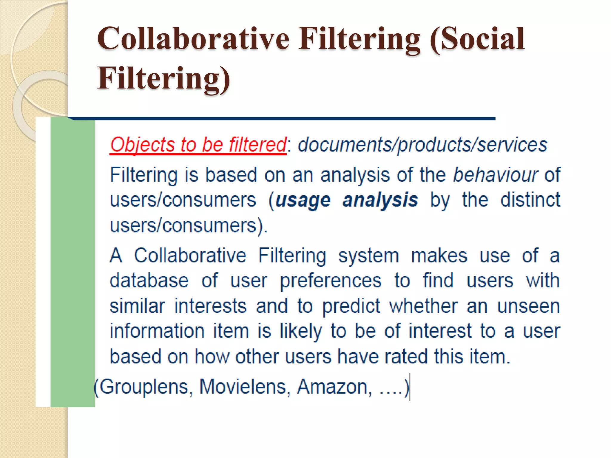Information filtering | PPTX