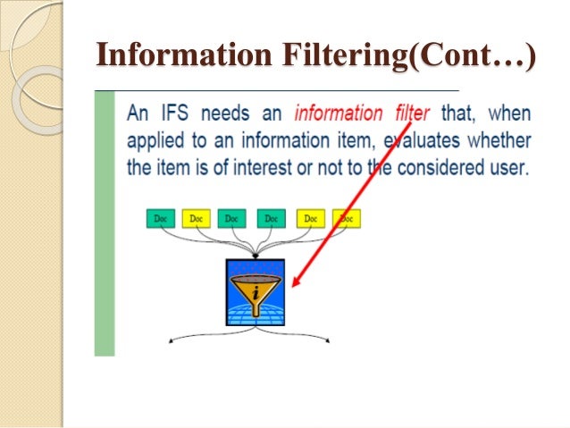 Information filtering