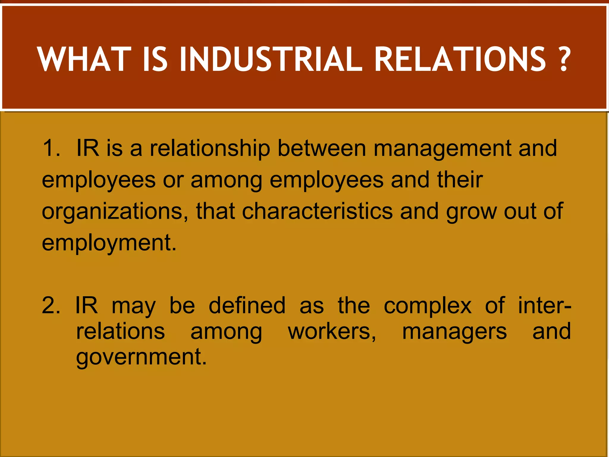 industrial relation | PPT