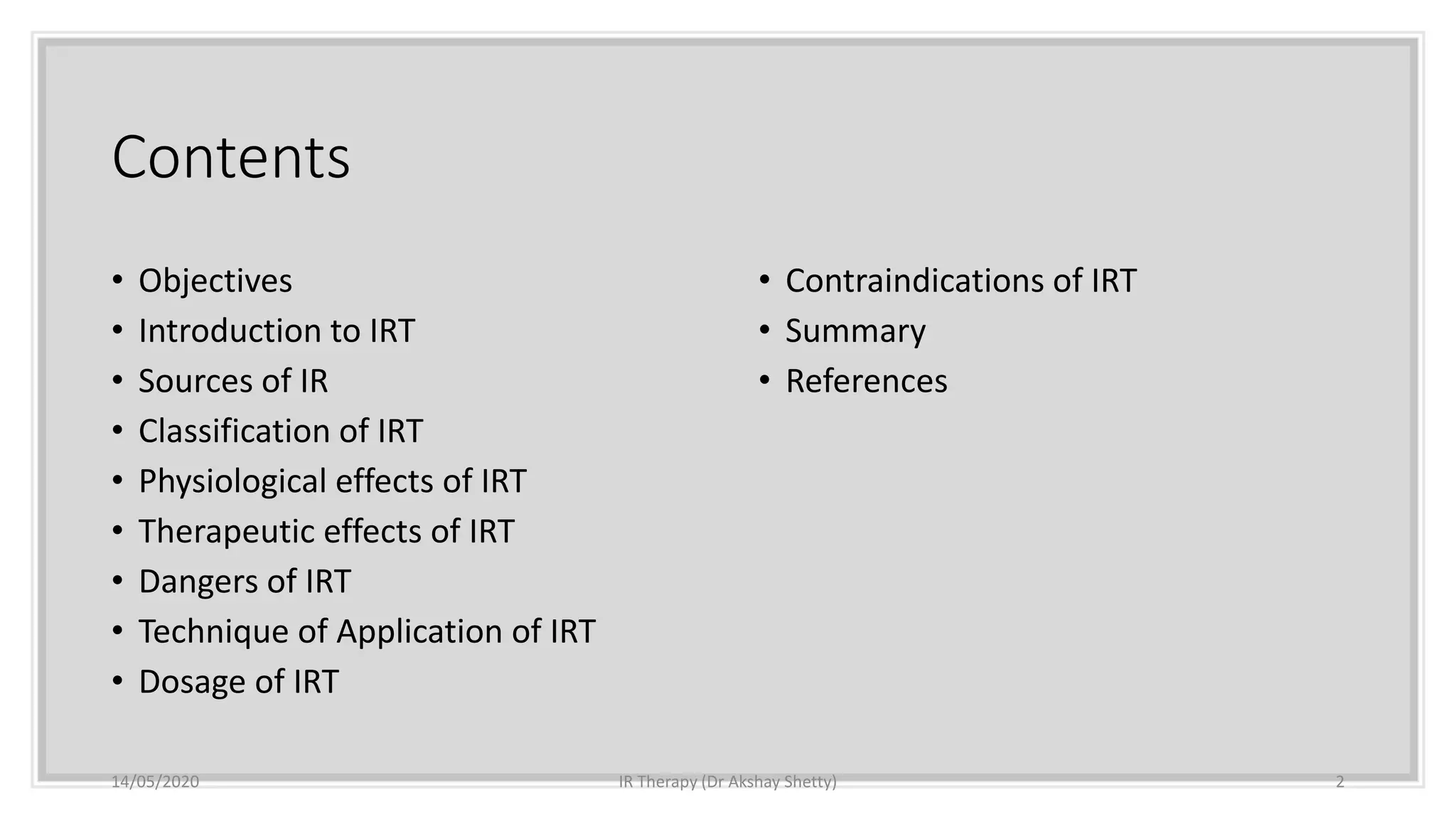 Infrared Therapy | PPTX