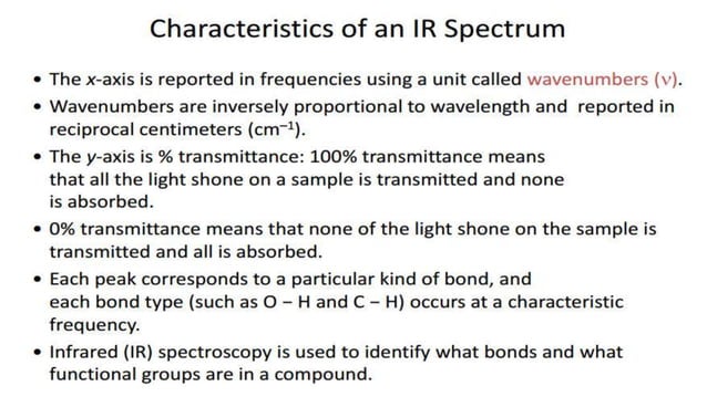 Infrared spectroscopy (vibrational rotational spectroscopy) | PPTX