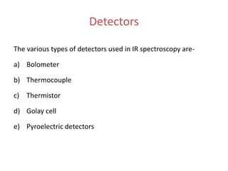 IR Spectroscopy | PPT