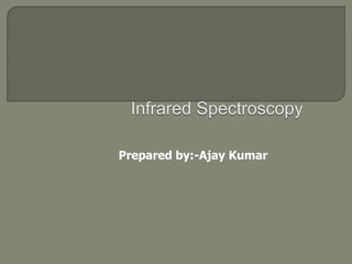 INFRARED SPECTROSCOPY(IR) | PPTX