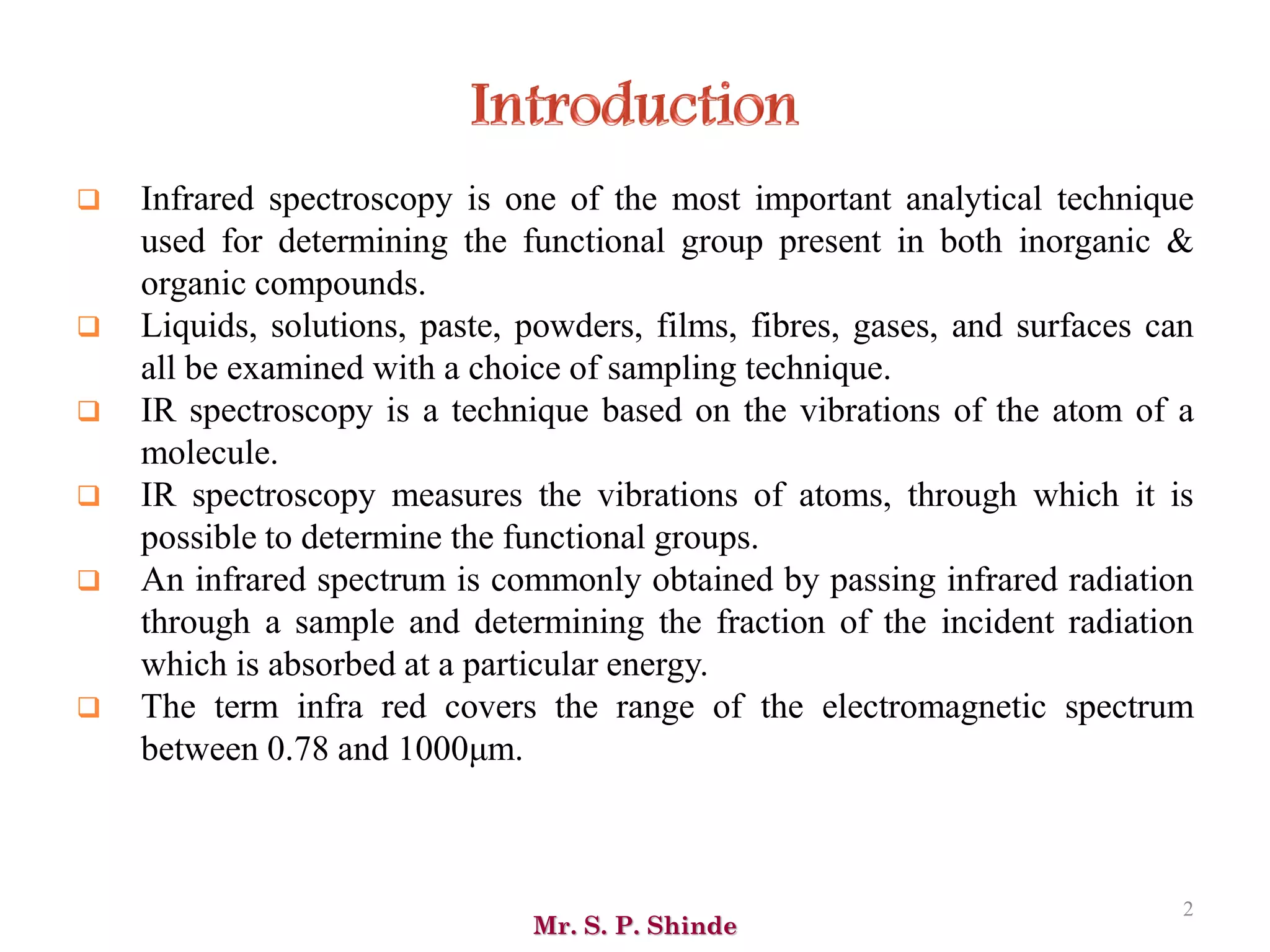Infrared spectroscopy | PDF