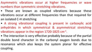 Vibrational spectroscopy and its applicationspptx | PPTX