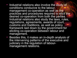 A PRESENTATION ON INDUSTRIAL RELATIONS .ppt