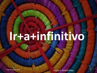 Ir.a.infinitivo verb chart ppt | PPTX
