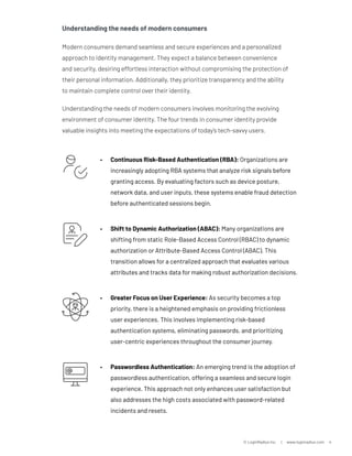 LoginRadius Presents the 2024 Consumer Digital Identity Trends | PDF