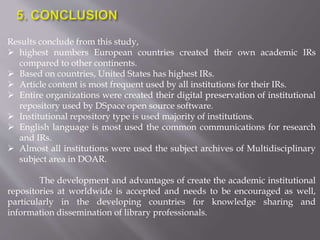 Institutional Repository from open doar | PPT