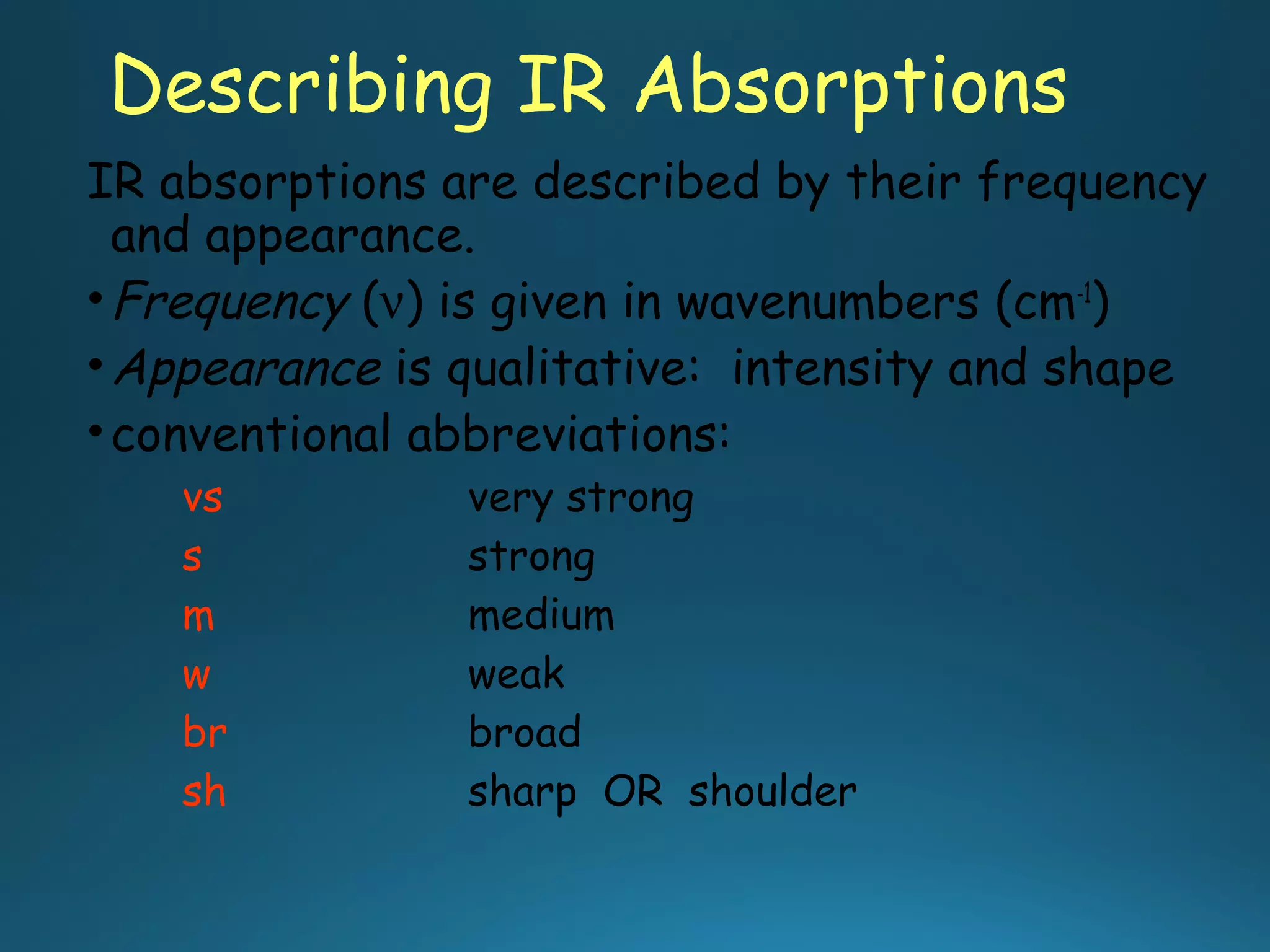 IR spectroscopy- Infra Red spectroscopy in details | PPT