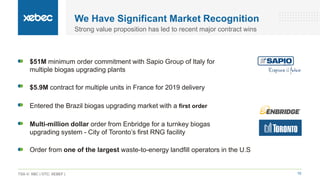 Xebec: The Renewable Gas Company - Investor Presentation (March 2019 ...