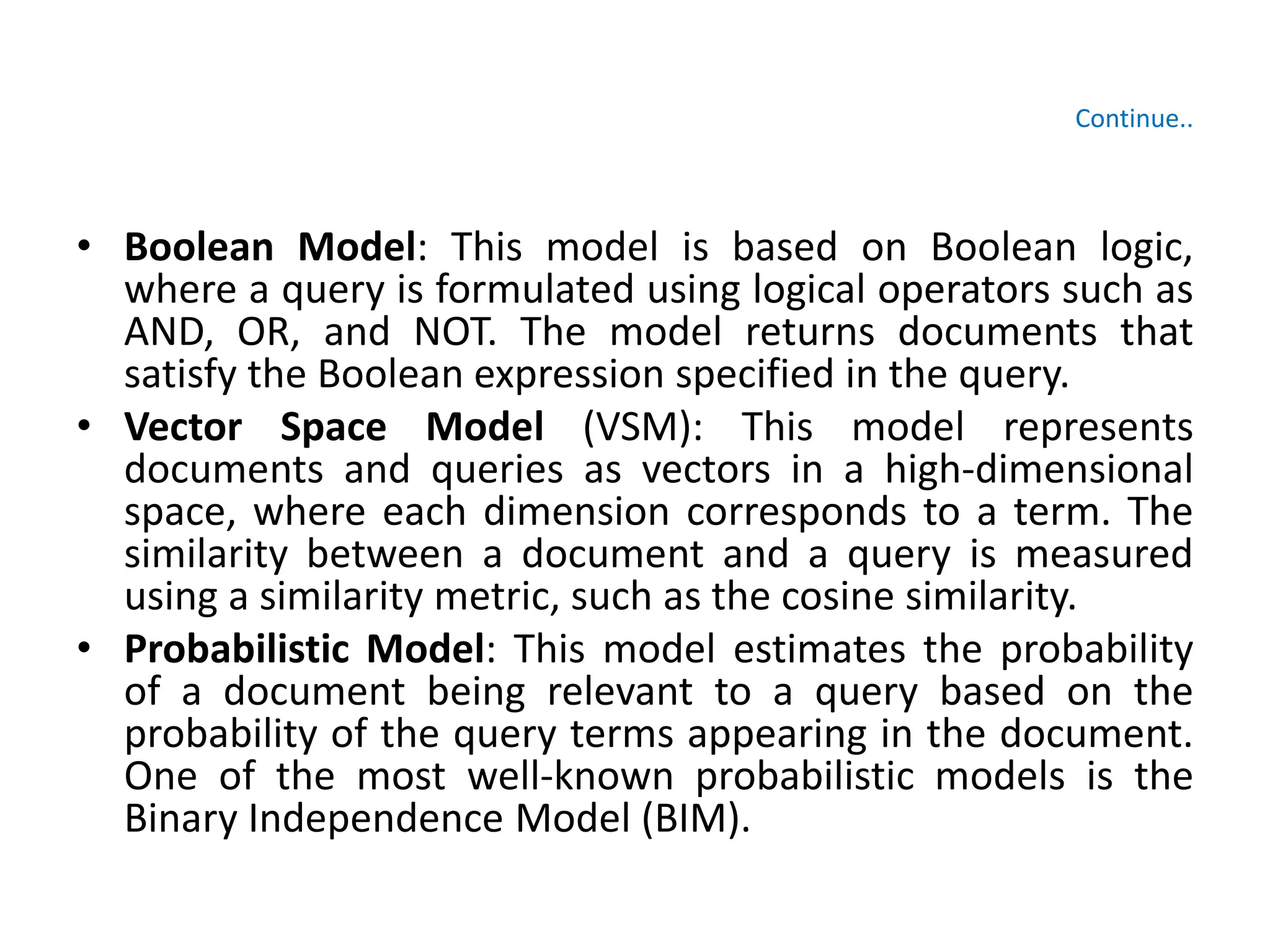 Information Retrieval Basic Presentation Pptx Search Internet