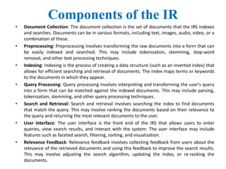 Information Retrieval basic presentation | PPTX | Search | Internet