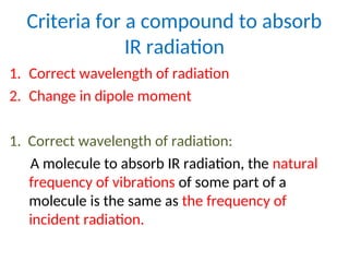 ir-spectroscopy. nfrared spectroscopy or vibrational spectroscopy | PPT