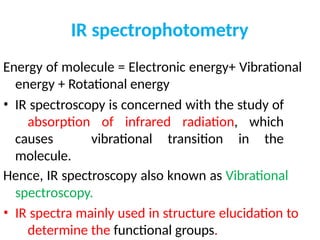 Infrared spectroscopy basics information.pptx