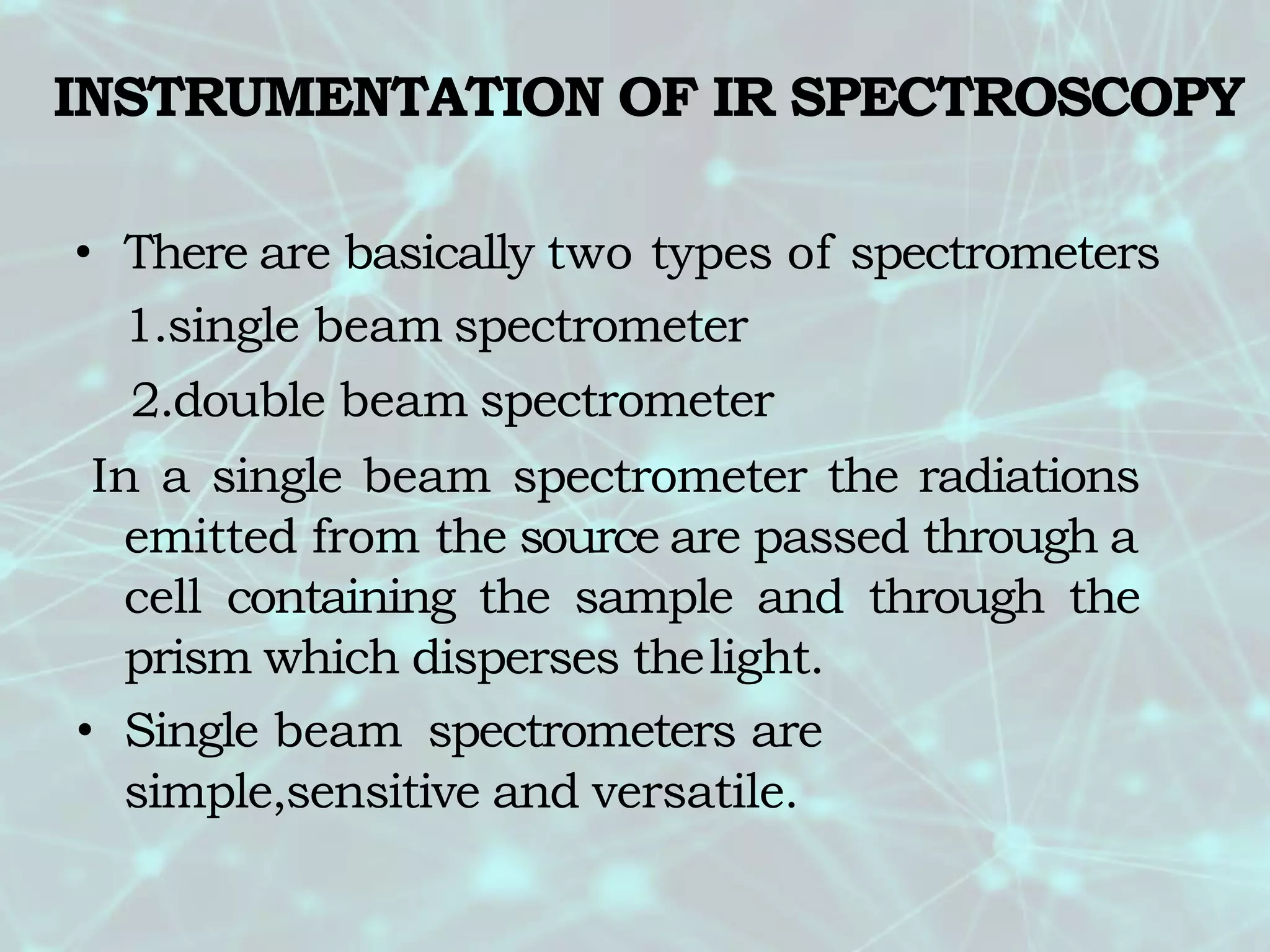 Infra Red Spectroscopy and Its Applications | PPTX