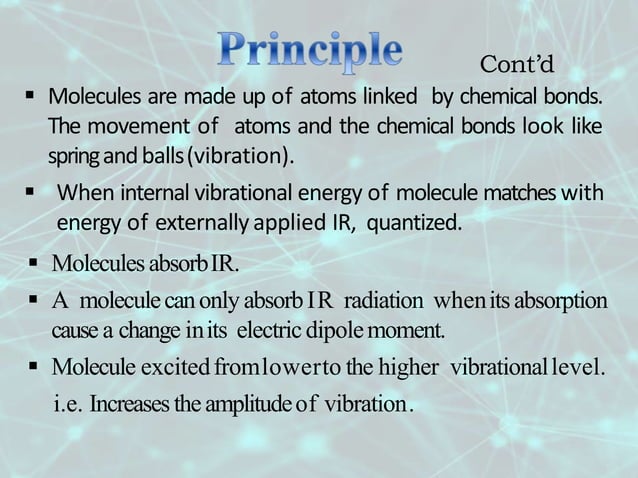 Infra Red Spectroscopy and Its Applications | PPTX | Chemistry | Science
