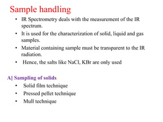Infrared Spectroscopy | PPTX