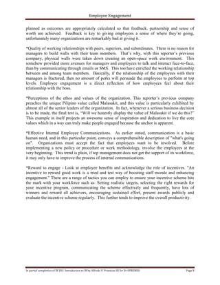IR 201 Employee Engagement | DOCX