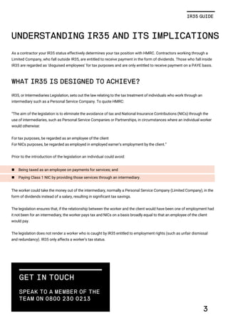 A GUIDE TO IR35 NOW AND APRIL 2020 | PDF