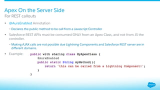 Easy REST Integrations with Lightning Components and Salesforce1 | PPT