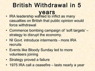 The IRA and the Troubles in Northern Ireland | PPT
