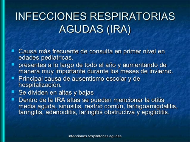 Infecciones Respiratoria Agudas Altas